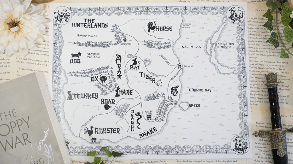 Understanding Nikan: The Poppy War Map Explained - The Book Nut